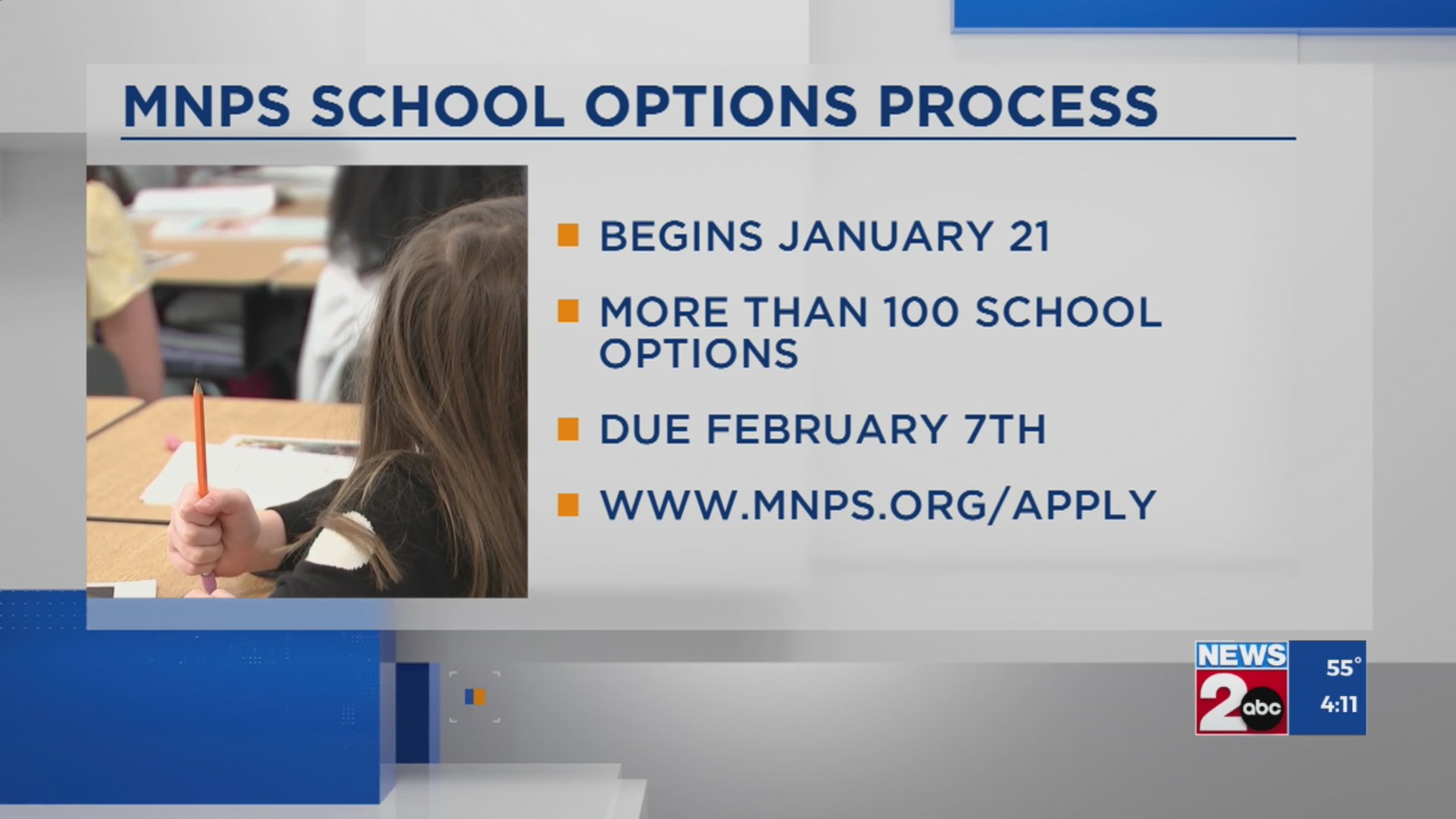 MNPS school options process begins Jan. 21 – WKRN News 2