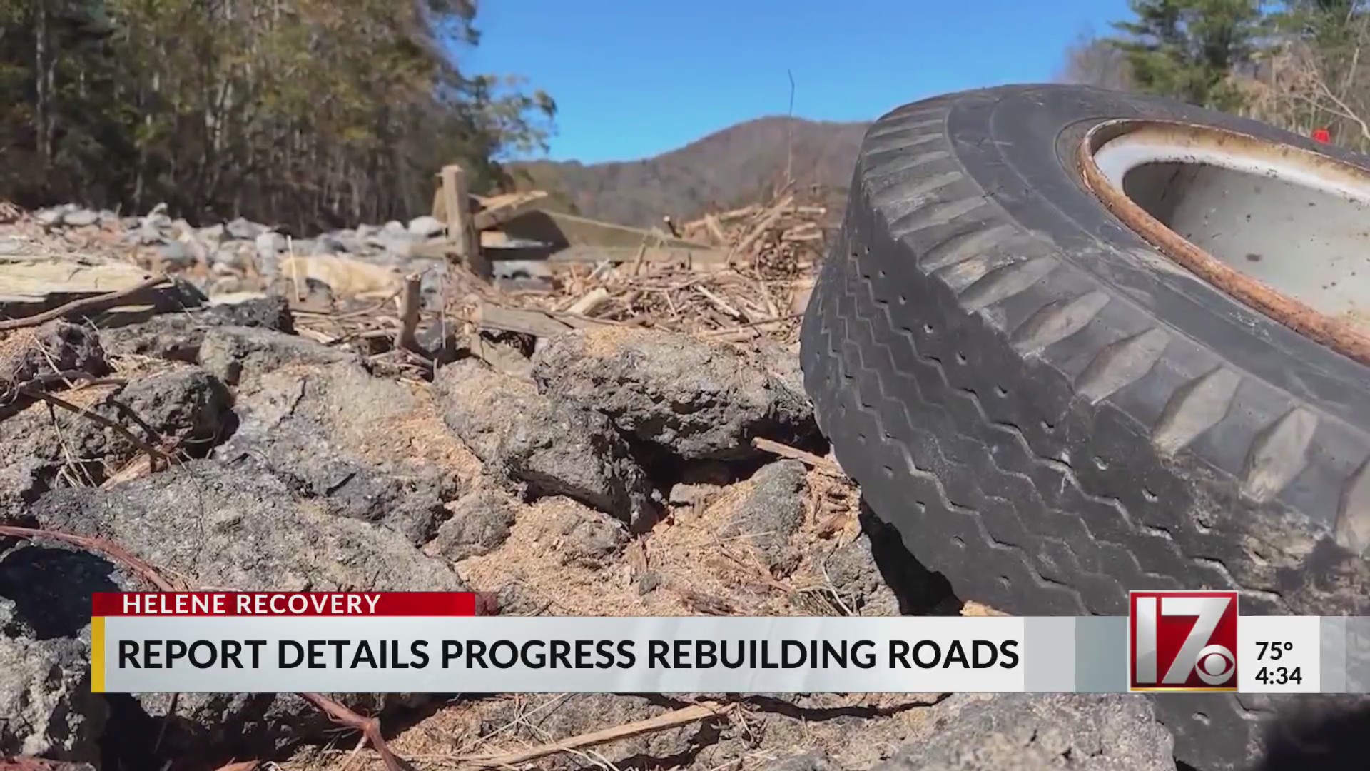 Helene Recovery: Report details progress rebuilding roads – CBS17.com