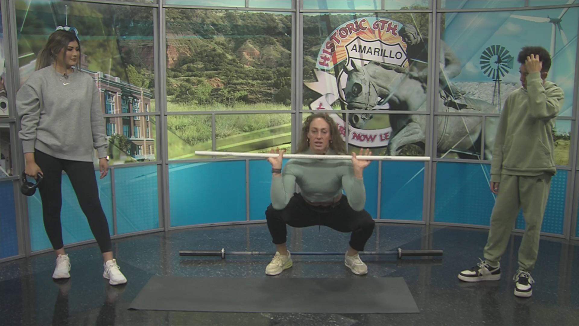 Today in Amarillo: Rebuilt Life Coaching demonstrates leg exercises ...