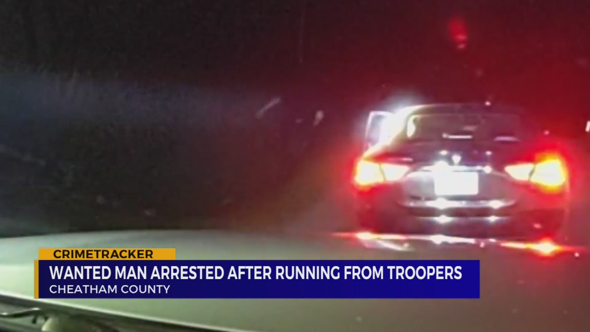 Wanted man arrested after running from troopers – WKRN News 2
