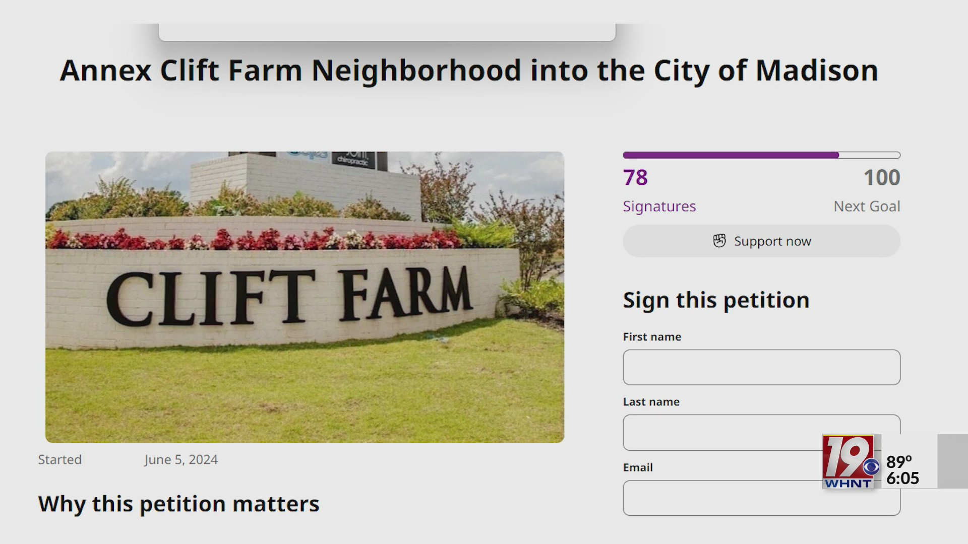 Clift Farm Homeowners Start Petition to be Annexed into Madison City ...