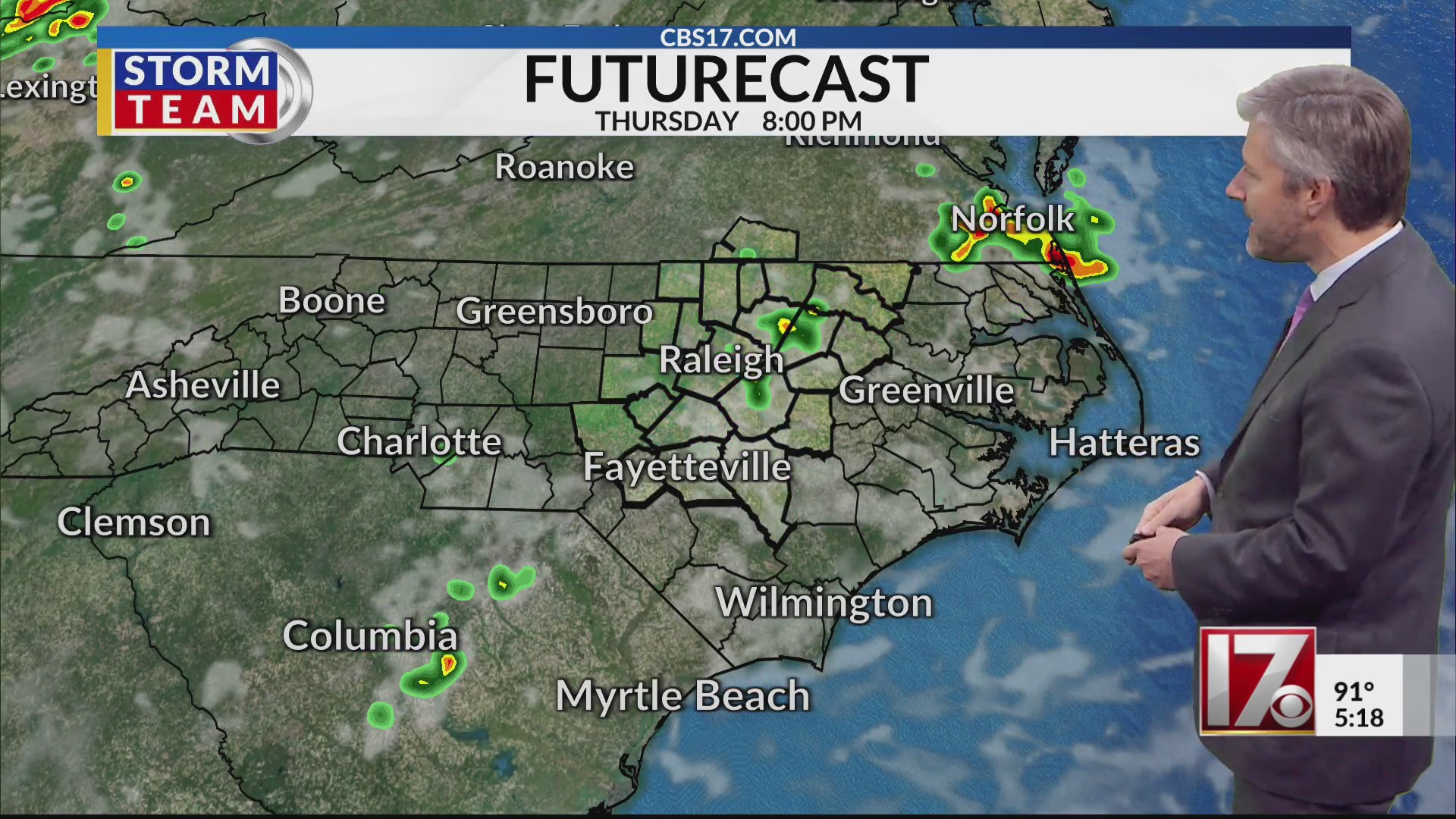 Wes Hohenstein’s Wednesday night weather forecast – CBS17.com