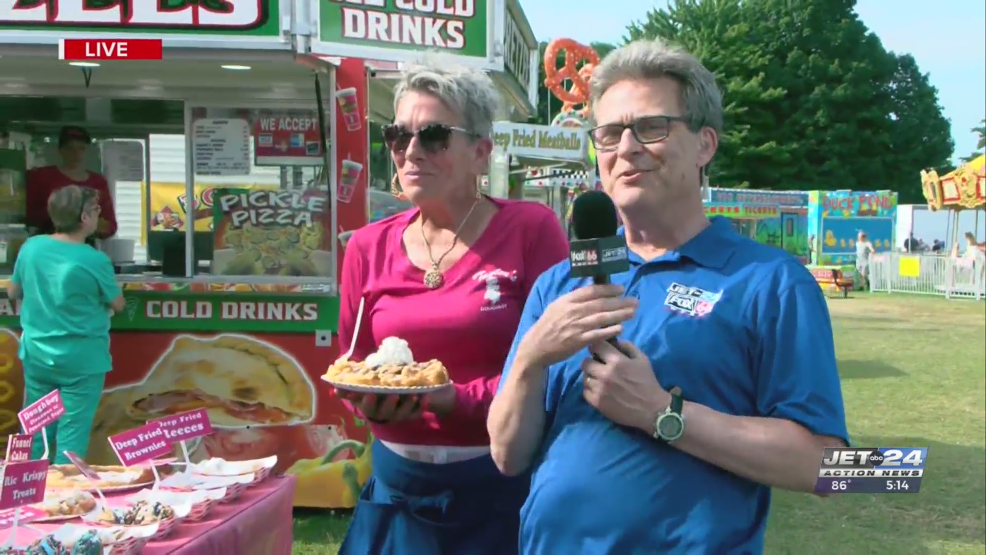 Weather Where You Are: Meteorologist Tom Atkins live at Cherry Fest ...