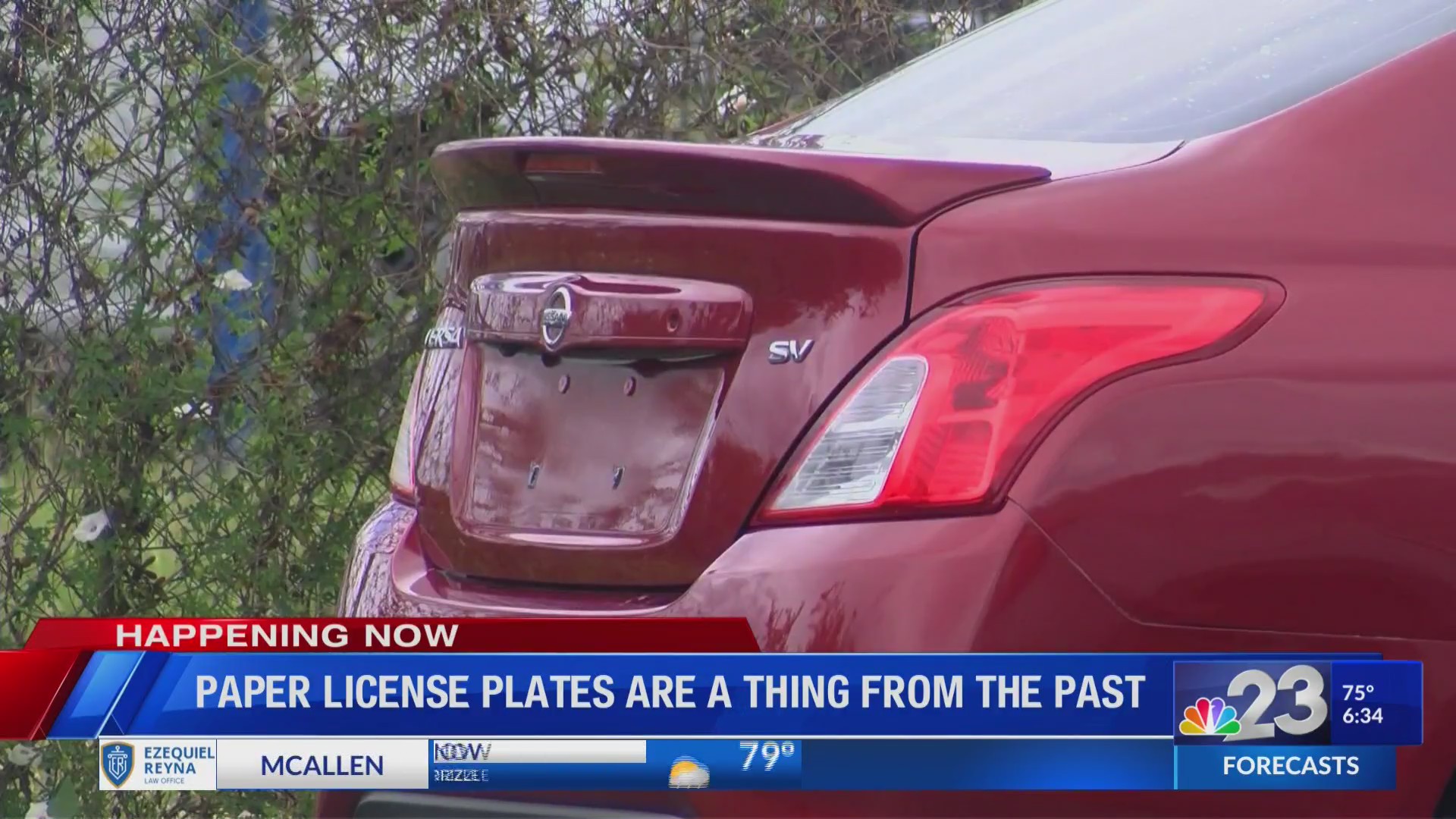 Paper License Plates Are A Thing From the Past – KVEO-TV