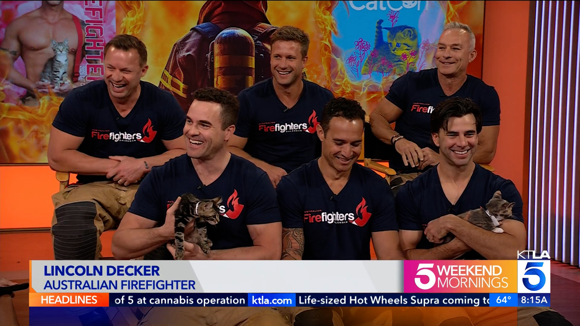 Aussie Firefighters heat up CatCon – KTLA