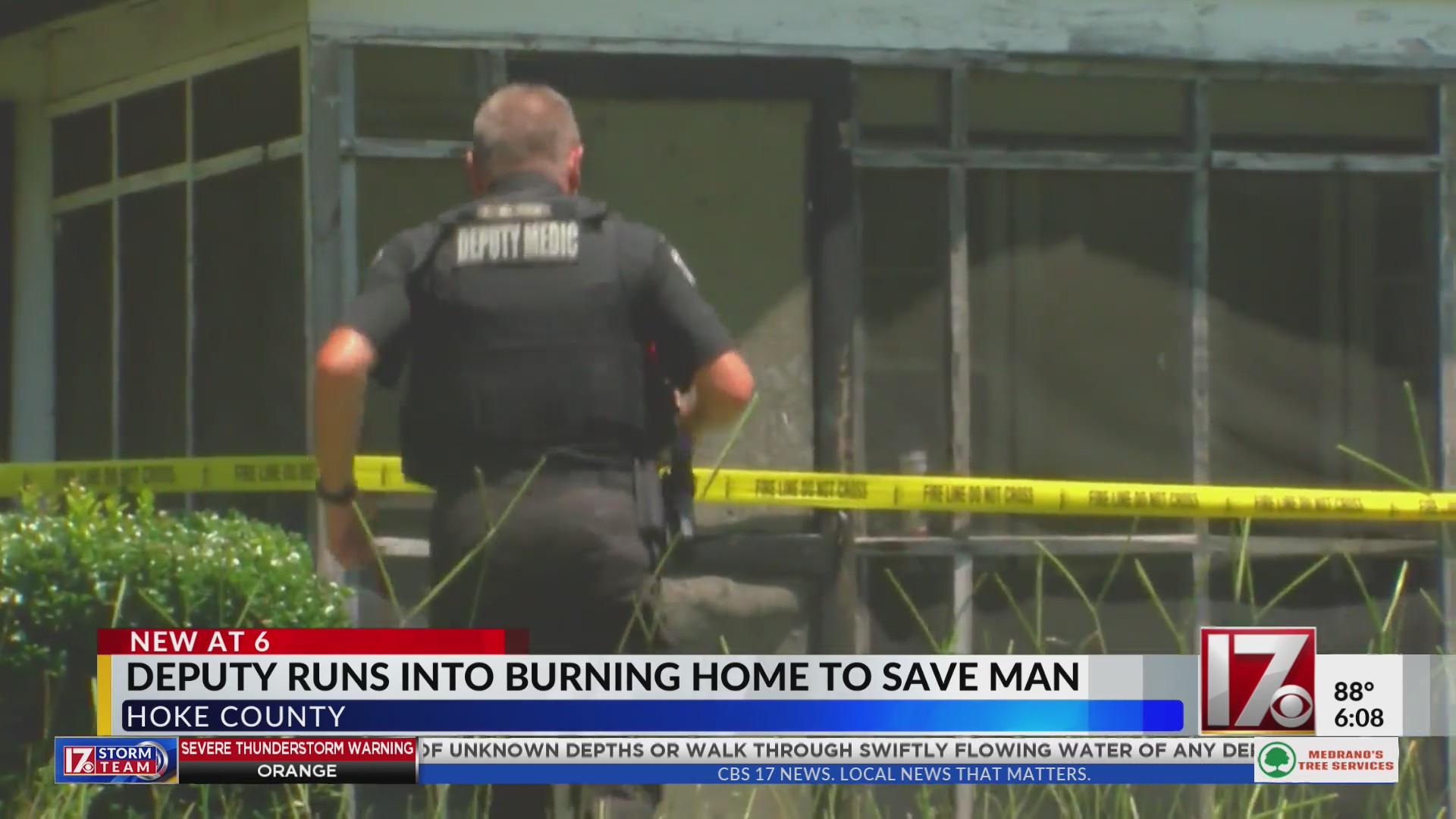 Hoke County deputy saves man from burning home – CBS17.com