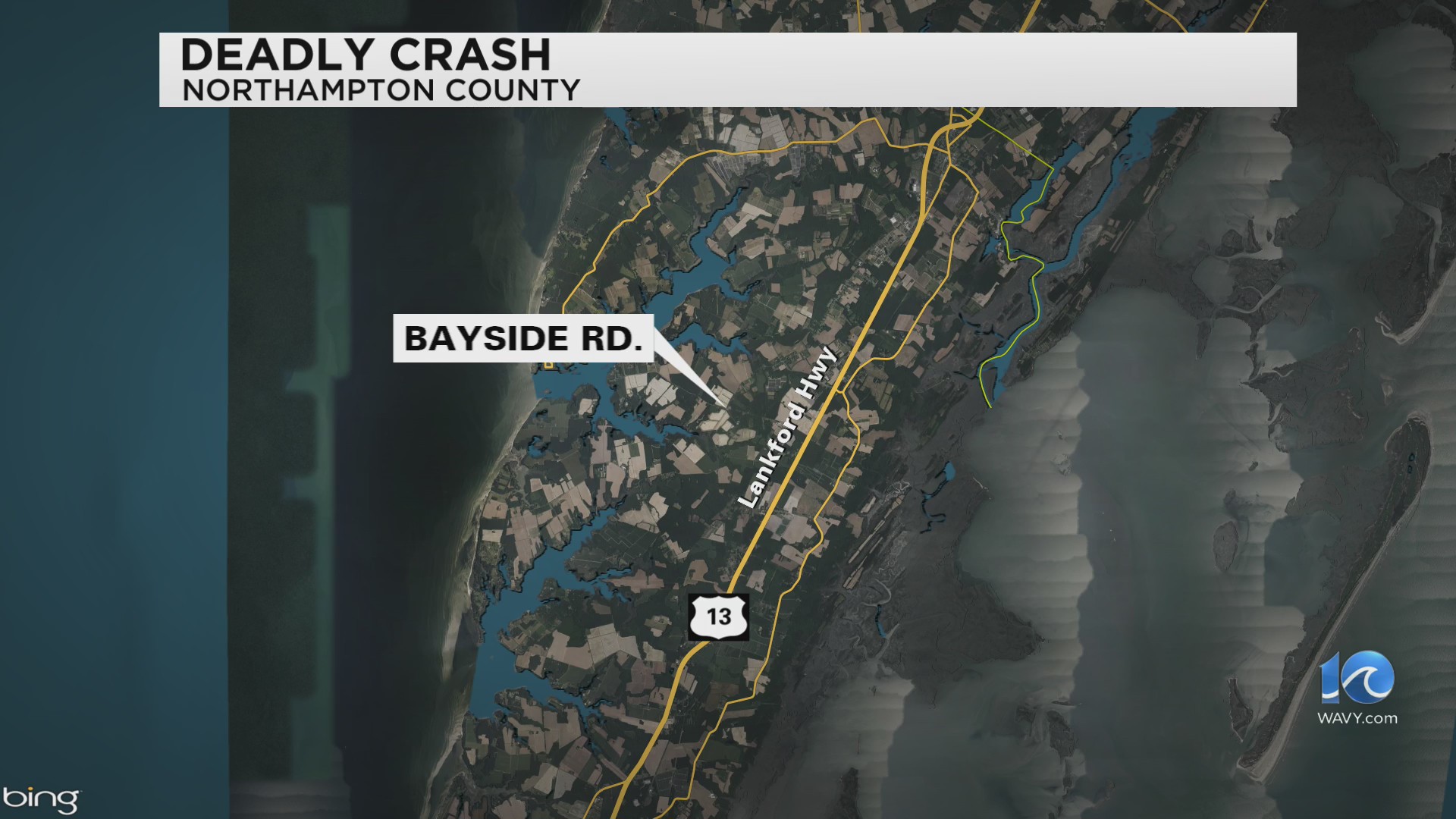 VSP: 1 dead in single-vehicle crash on Eastern Shore – WAVY.com