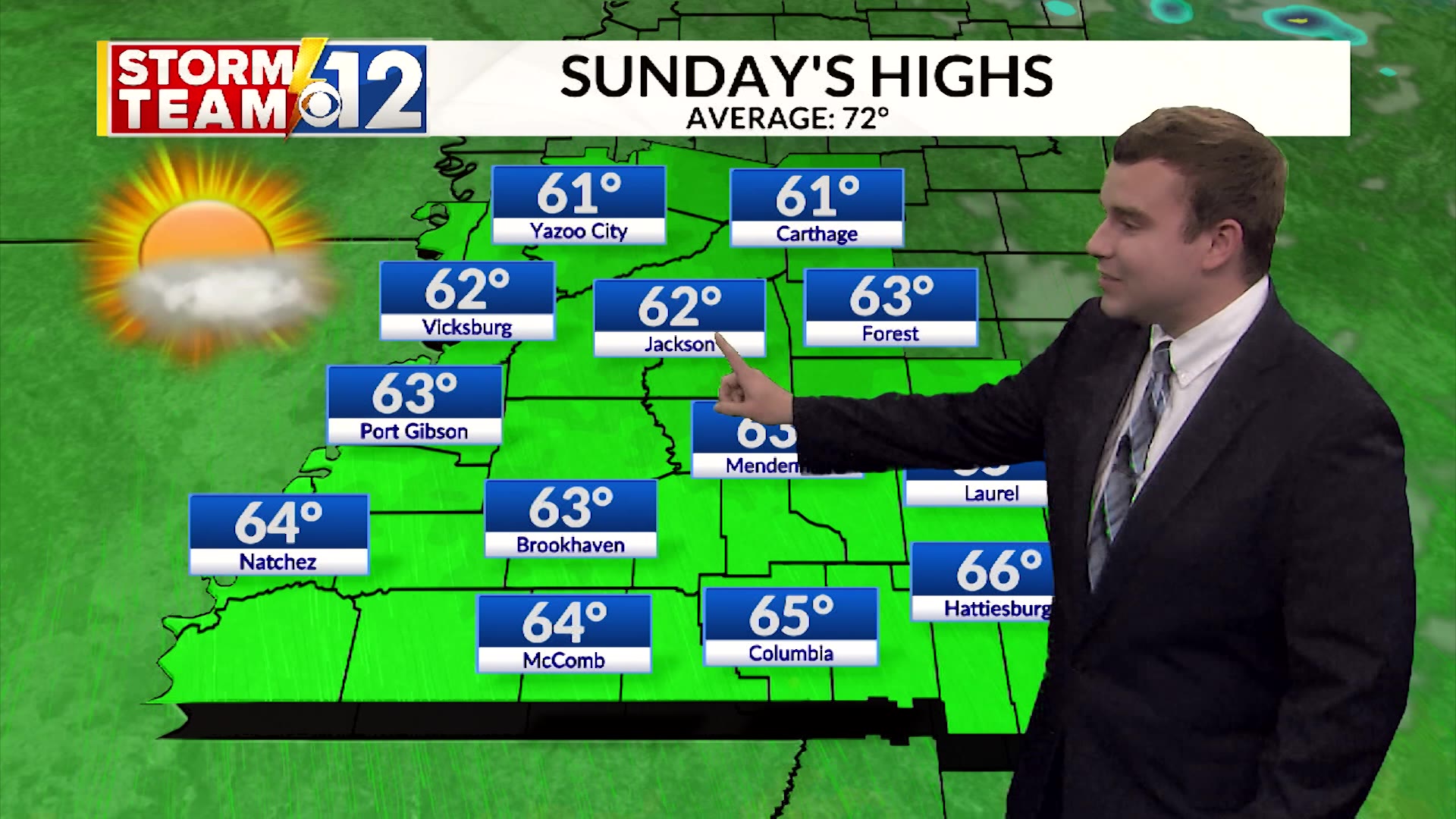 7 PM Saturday Weather Update – WJTV
