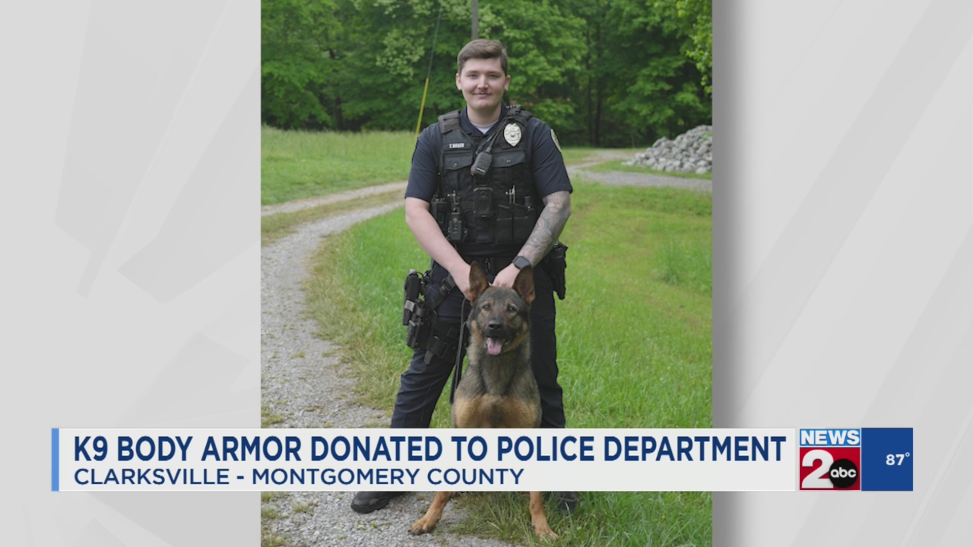 K9 body armor donated to Clarksville Police Department – WKRN News 2