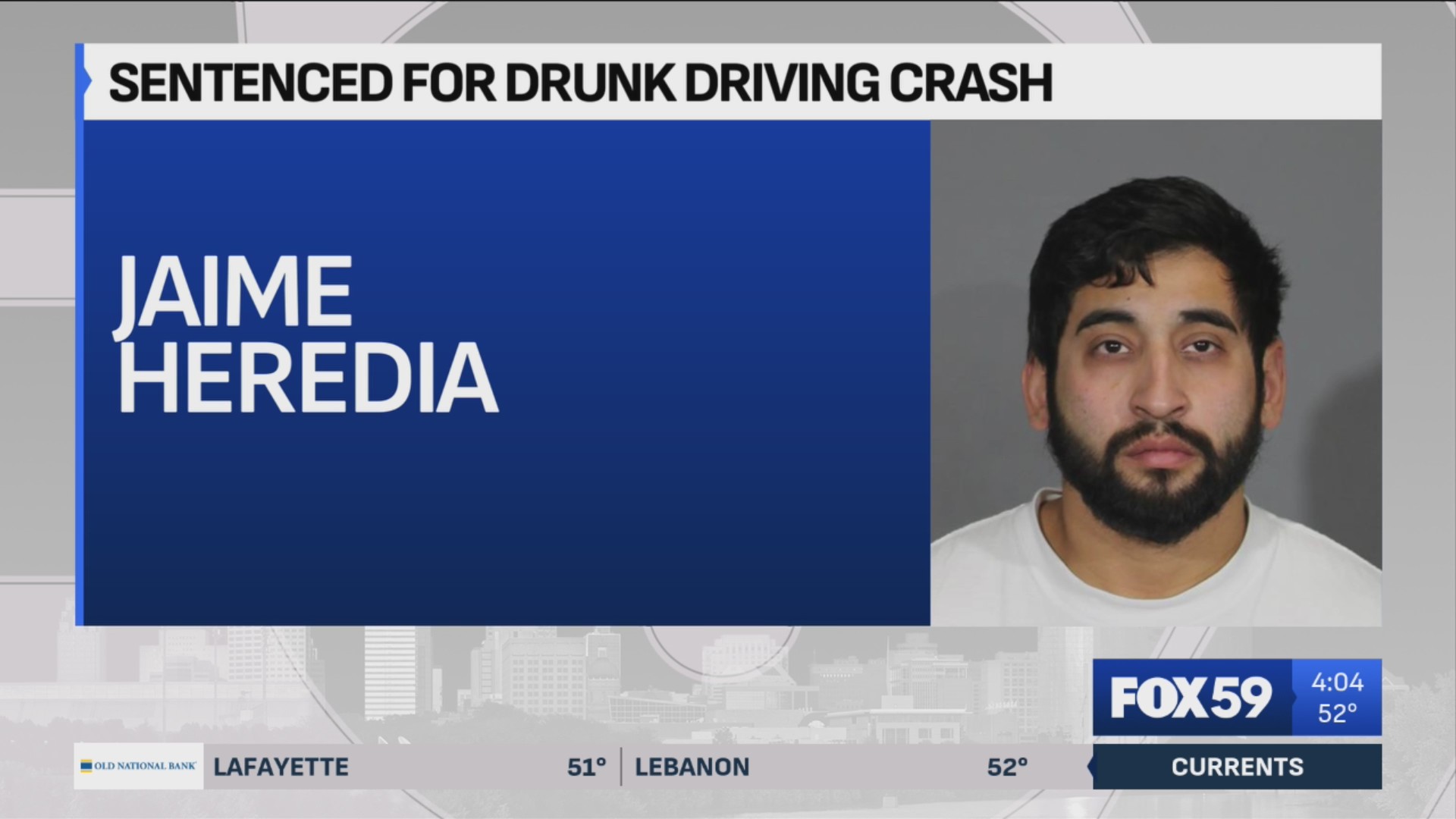 Jaime Heredia sentenced in fatal drunk driving crash – Fox 59