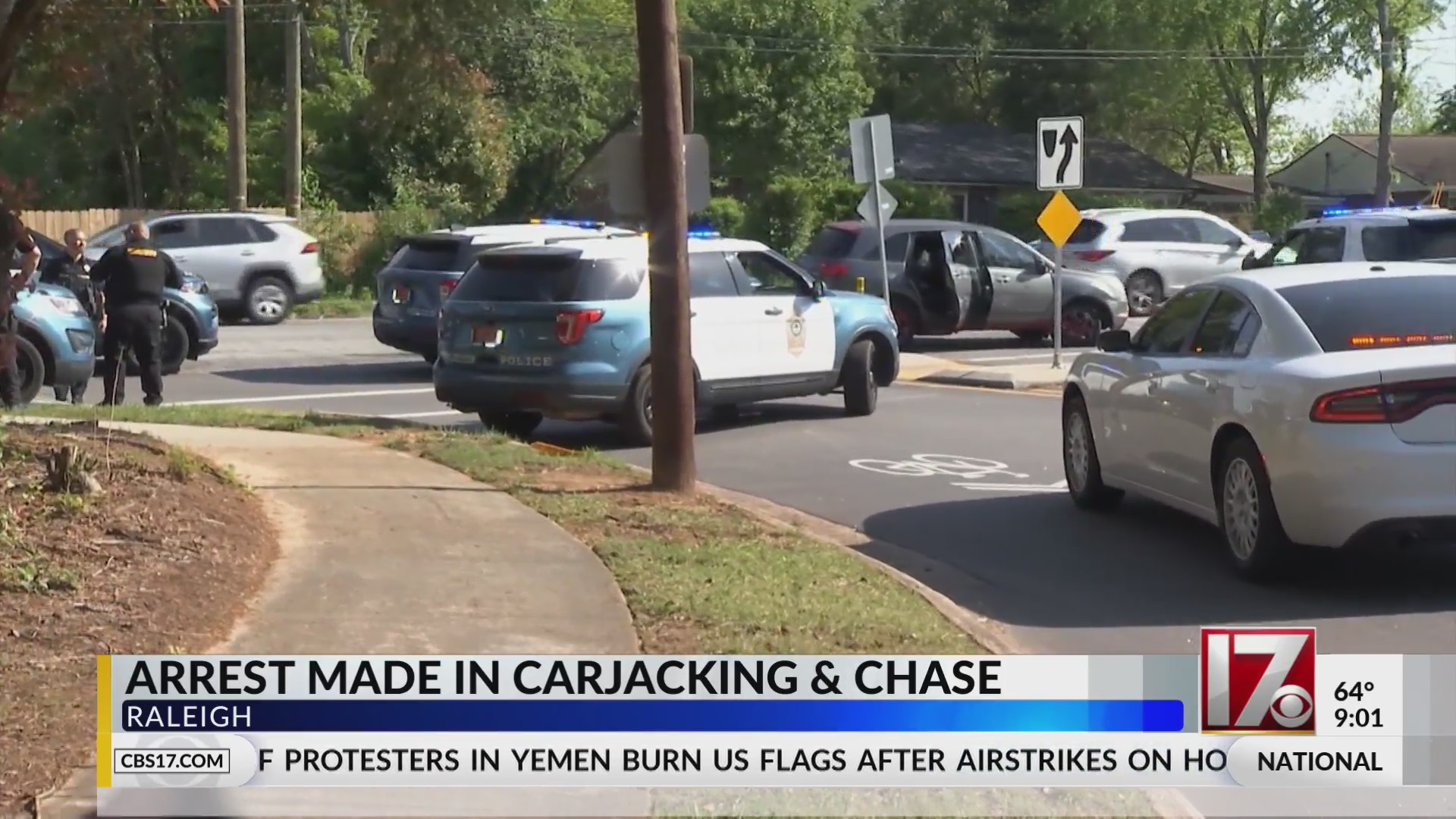 Arrest made in armed carjacking, chase in Raleigh: Police – CBS17.com