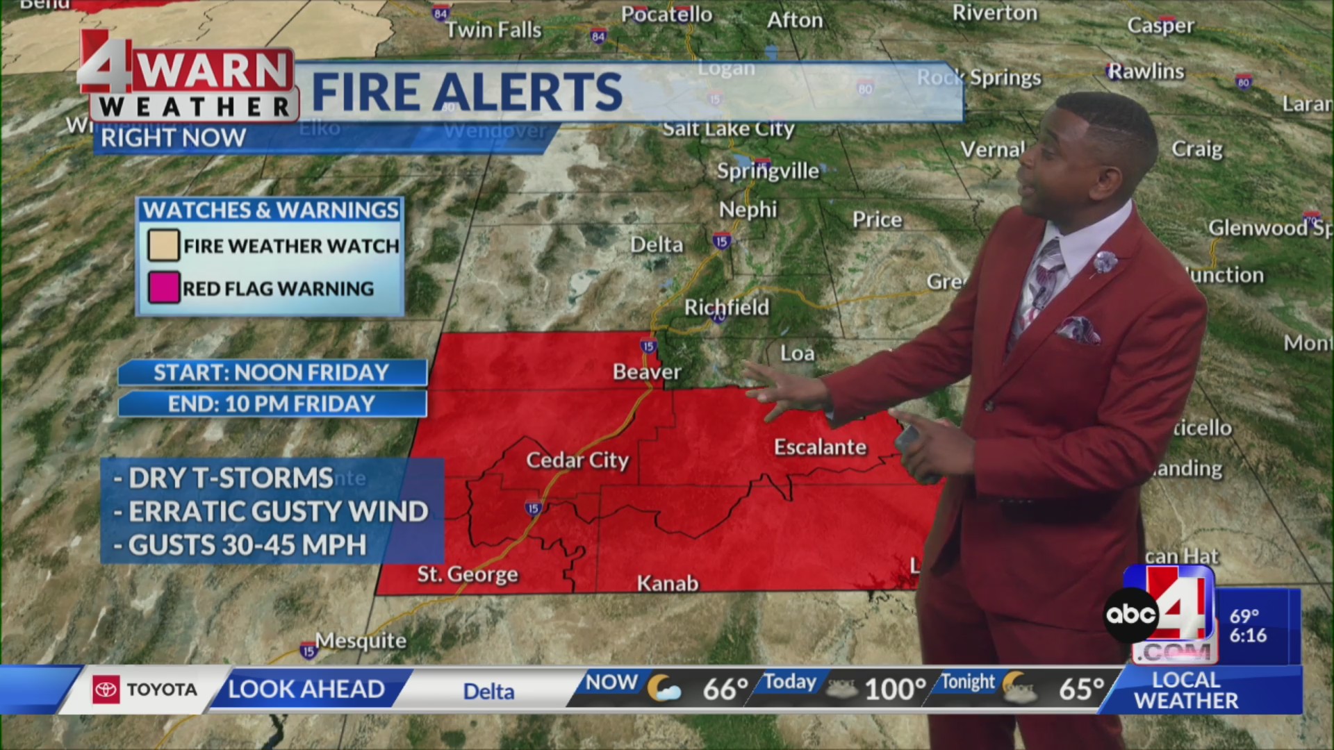 Dry, hot conditions stick around across Utah with thunderstorm possible ...