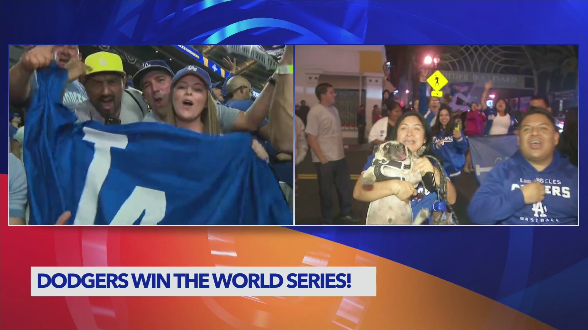 Dodger fans celebrate World Series win in Los Angeles and New York – KTLA