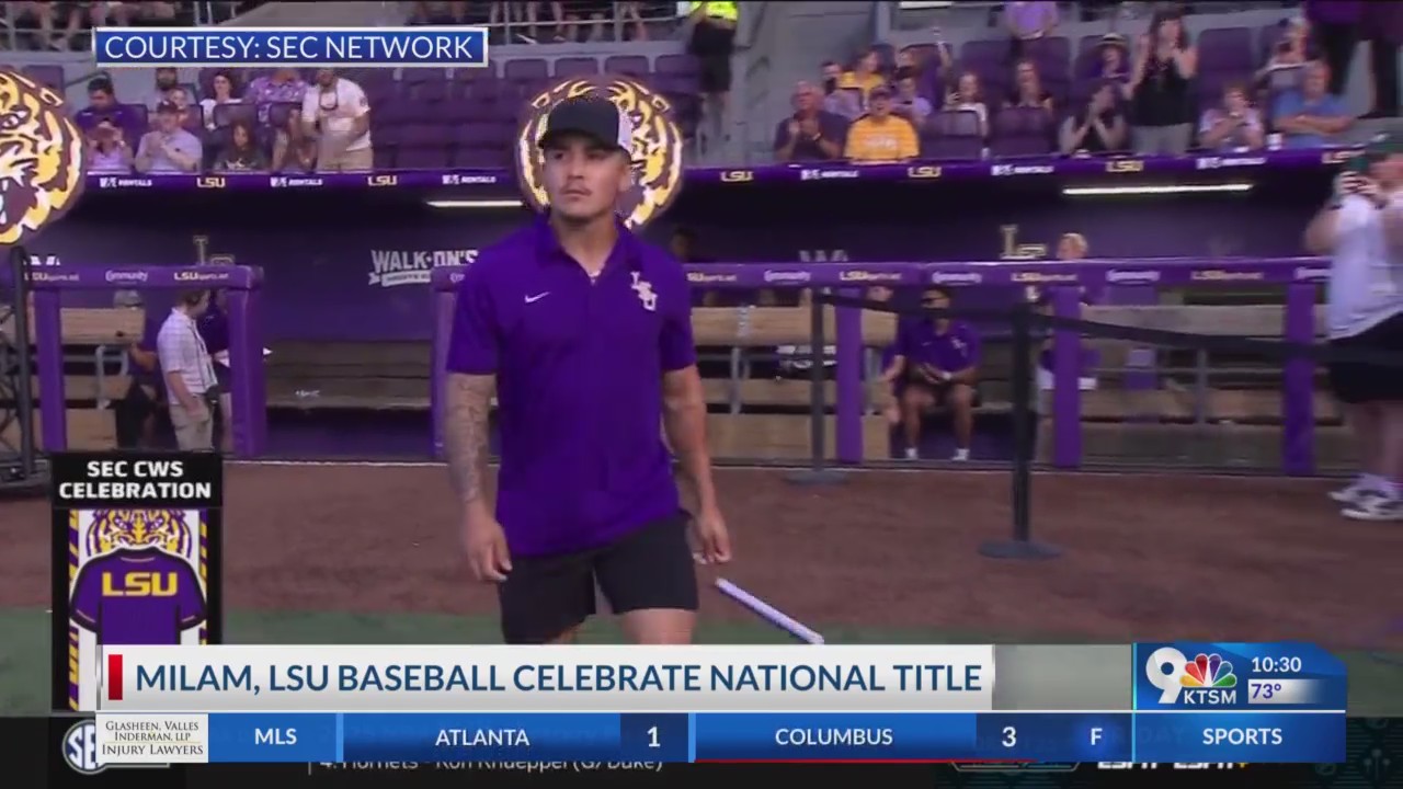Steven Milam, LSU baseball celebrate national title – KTSM 9 News
