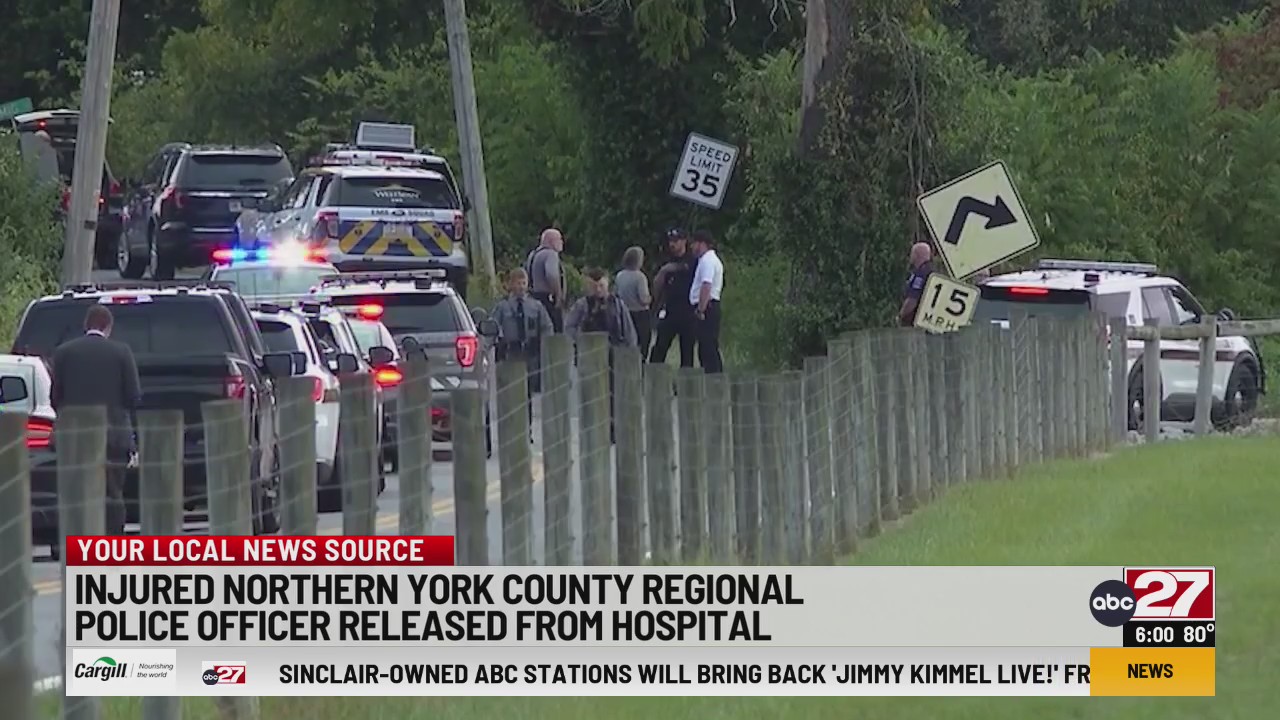 York County police officer injured in fatal ambush released from ...