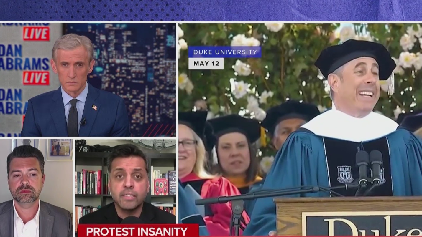Why did Duke students walk out of Jerry Seinfeld speech at commencement? | Dan Abrams Live ...