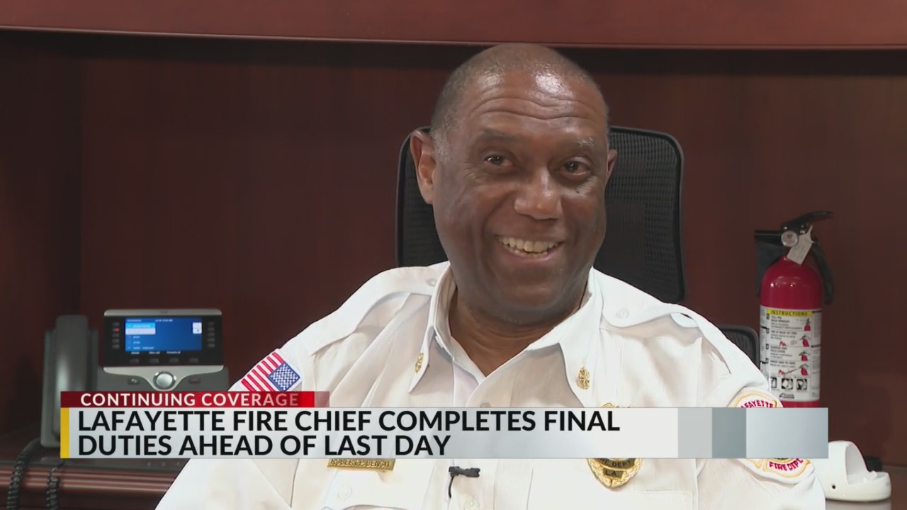 Lafayette Fire Chief Robert Benoit completes final duties before ...