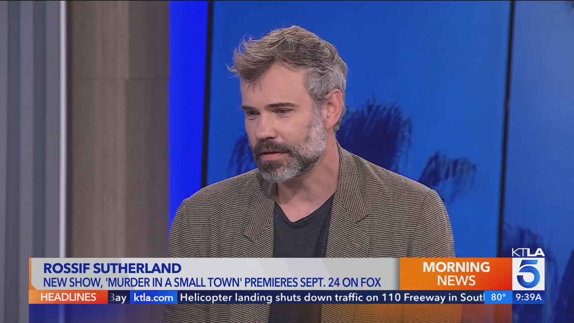 Rossif Sutherland describes his 1st leading role in ‘Murder in a Small ...