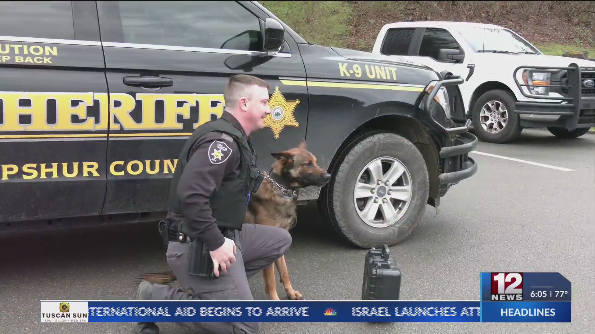 Law enforcement from throughout the state receive K9 training kits ...