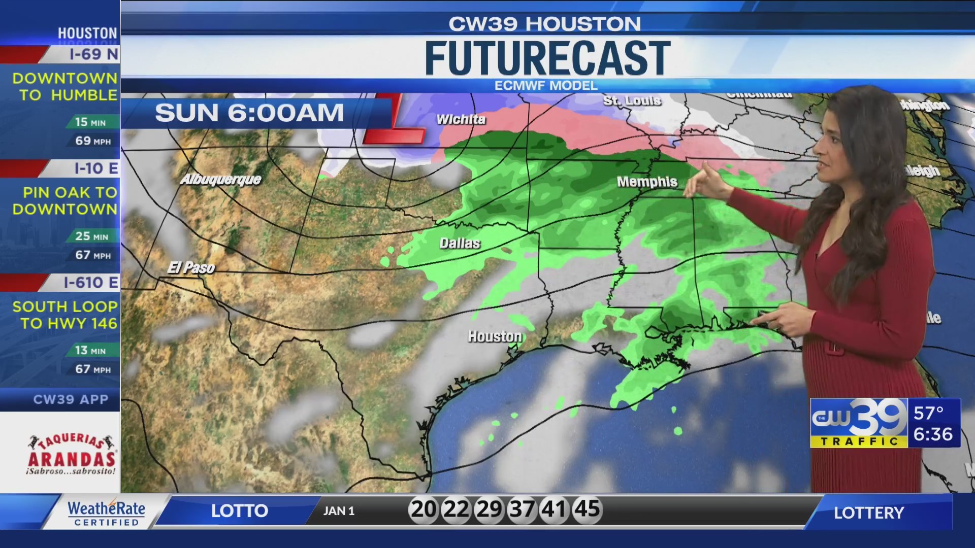 Arctic air futurecast for Sunday | CW39 HOUSTON – CW39 Houston