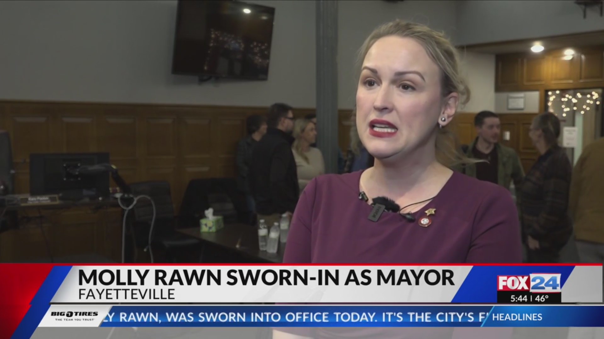 Molly Rawn sworn-in as Fayetteville mayor – KNWA FOX24