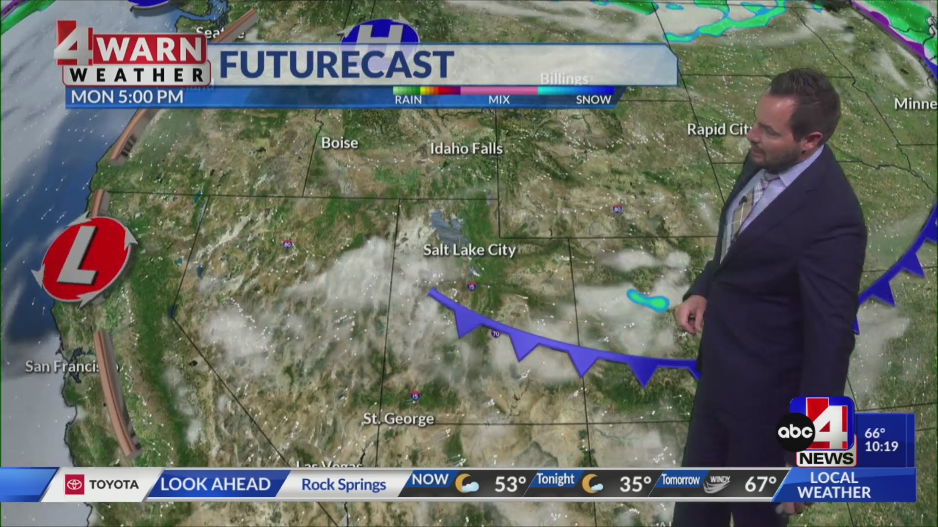 Limited moisture moving through as above average temperatures continue ...