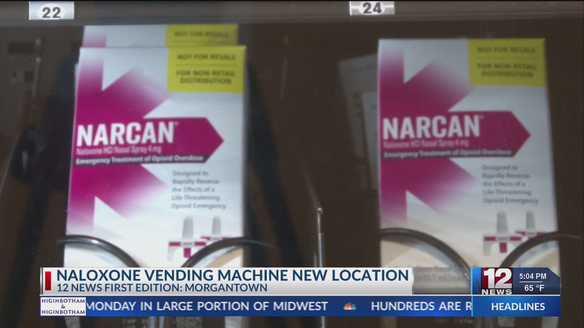 West Virginia’s only naloxone vending machine moves locations – WBOY.com