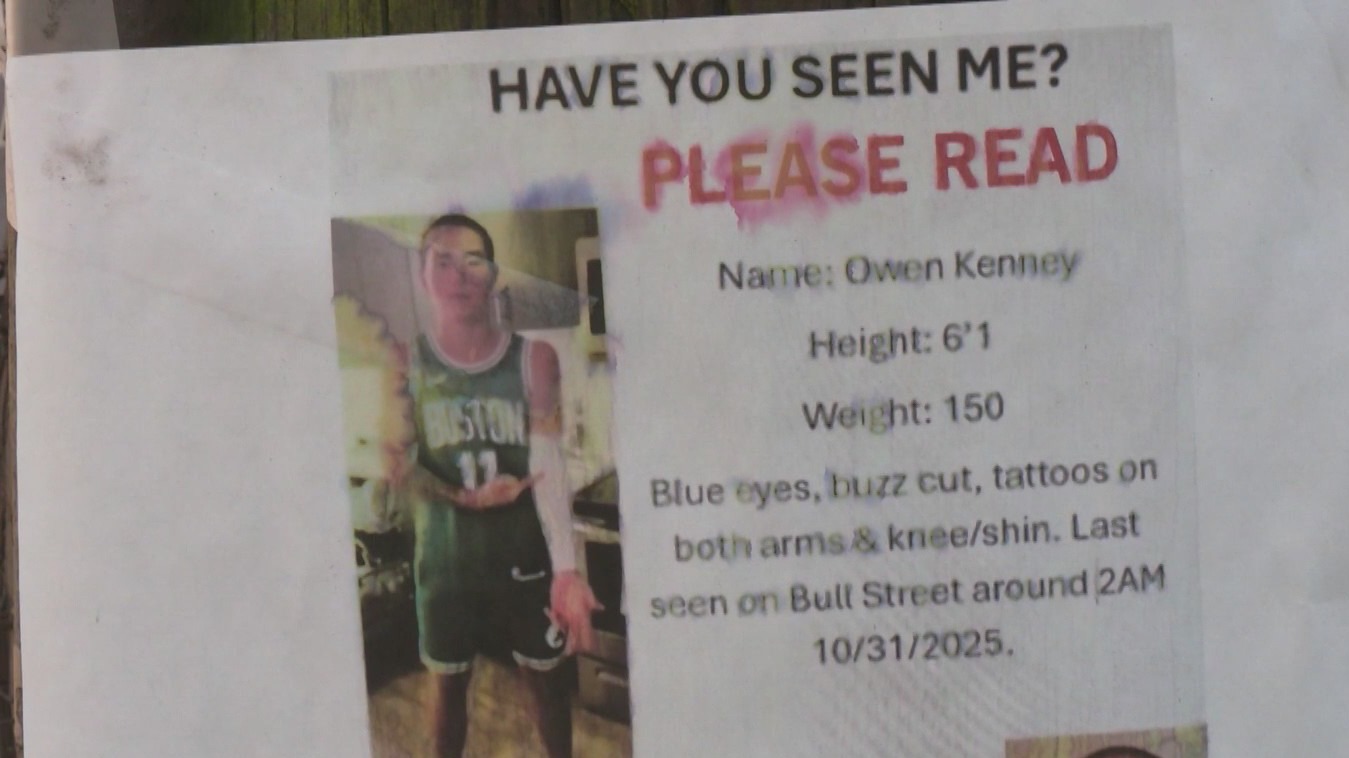 Charleston college student Owen Kenney last seen on Halloween | Morning ...