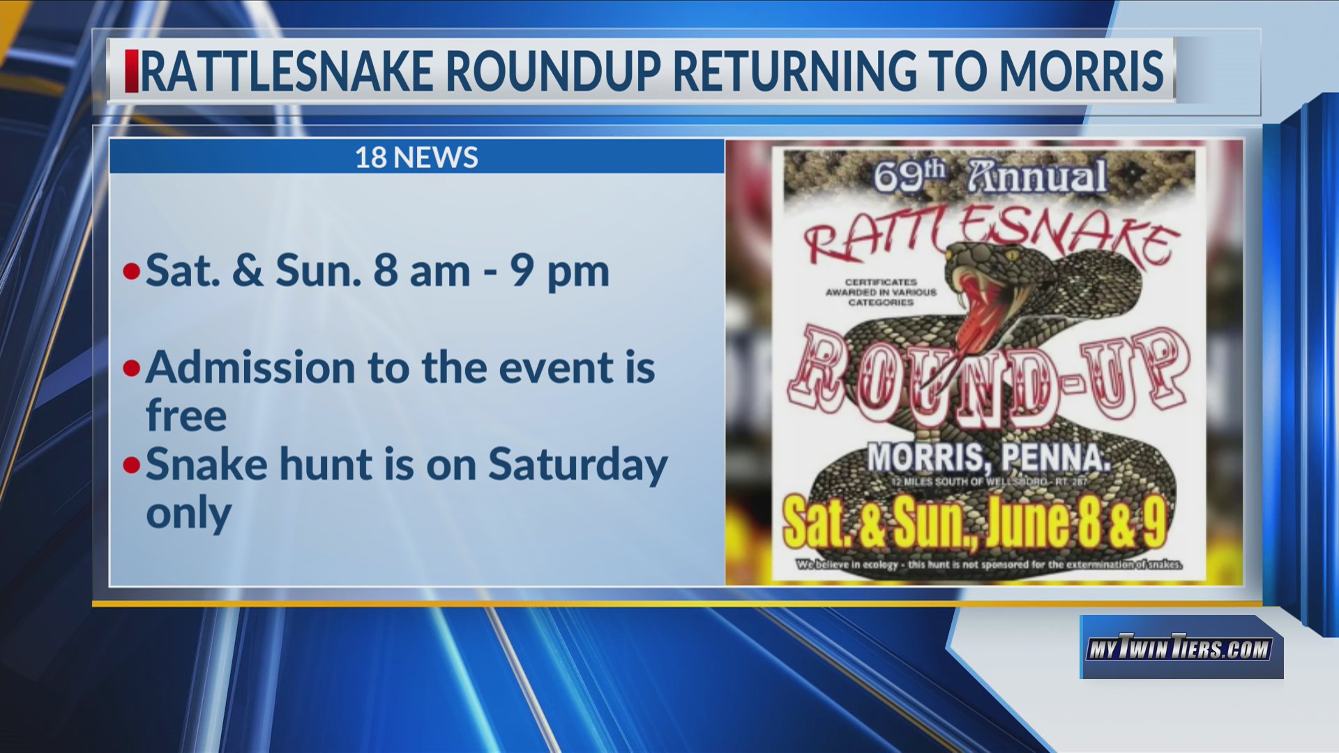 Rattlesnake Round-Up returns this weekend in Morris – WETM ...