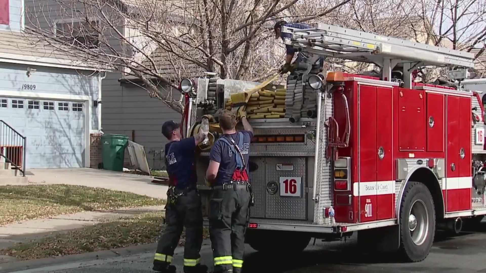 Floor collapses in Aurora house fire, family safe thanks to smoke ...