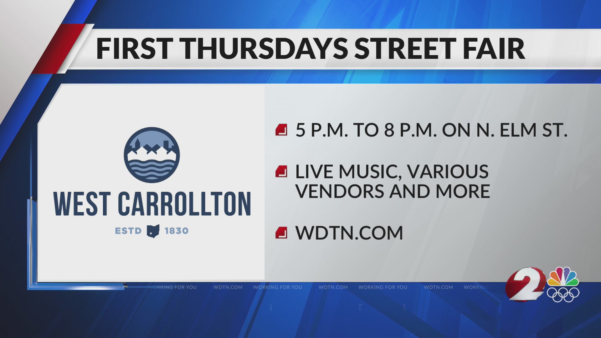 First Thursday Street Fair ending for the season Thursday – WDTN.com