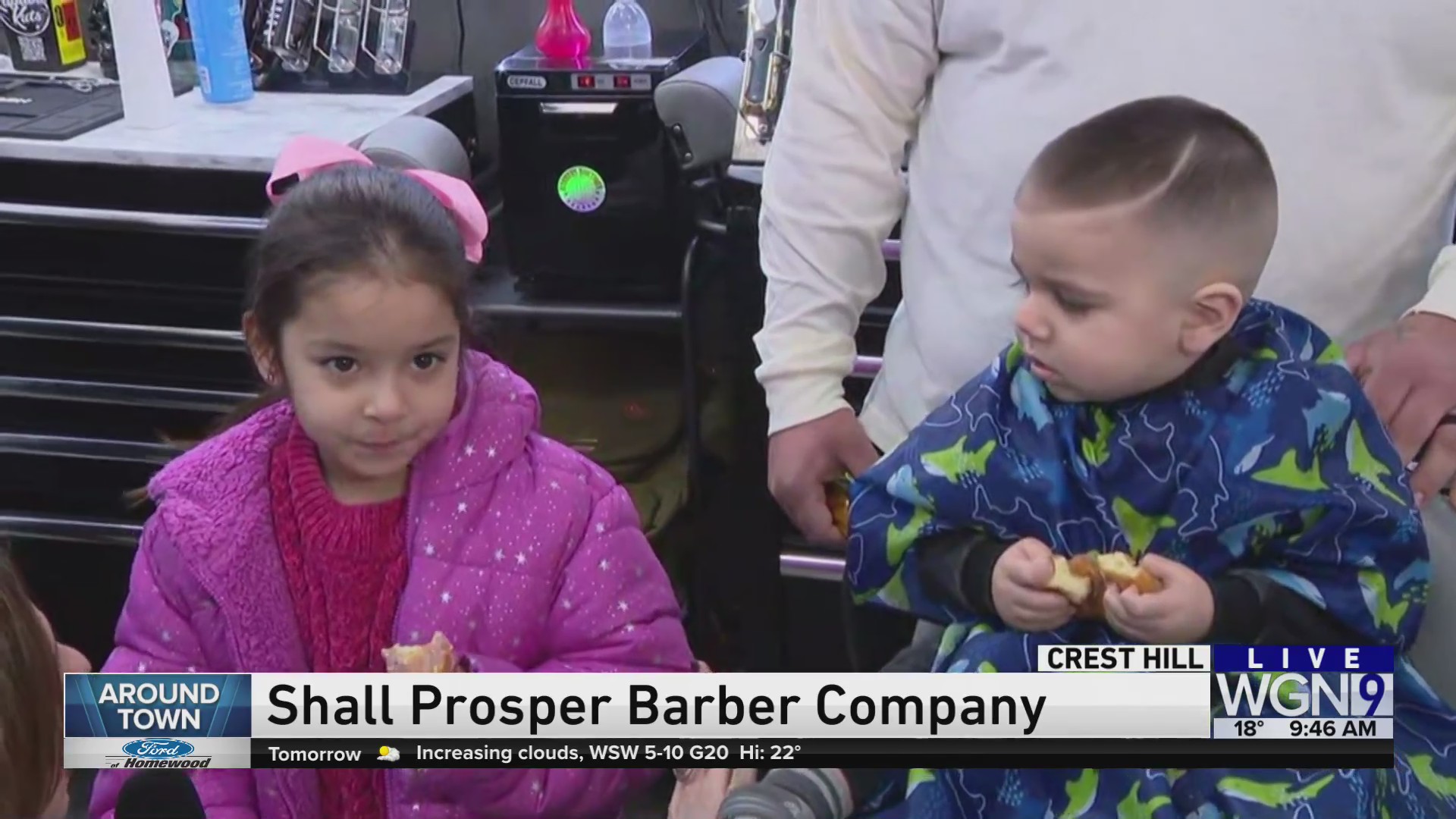 Around Town – Shall Prosper- Barber Company – WGN-TV