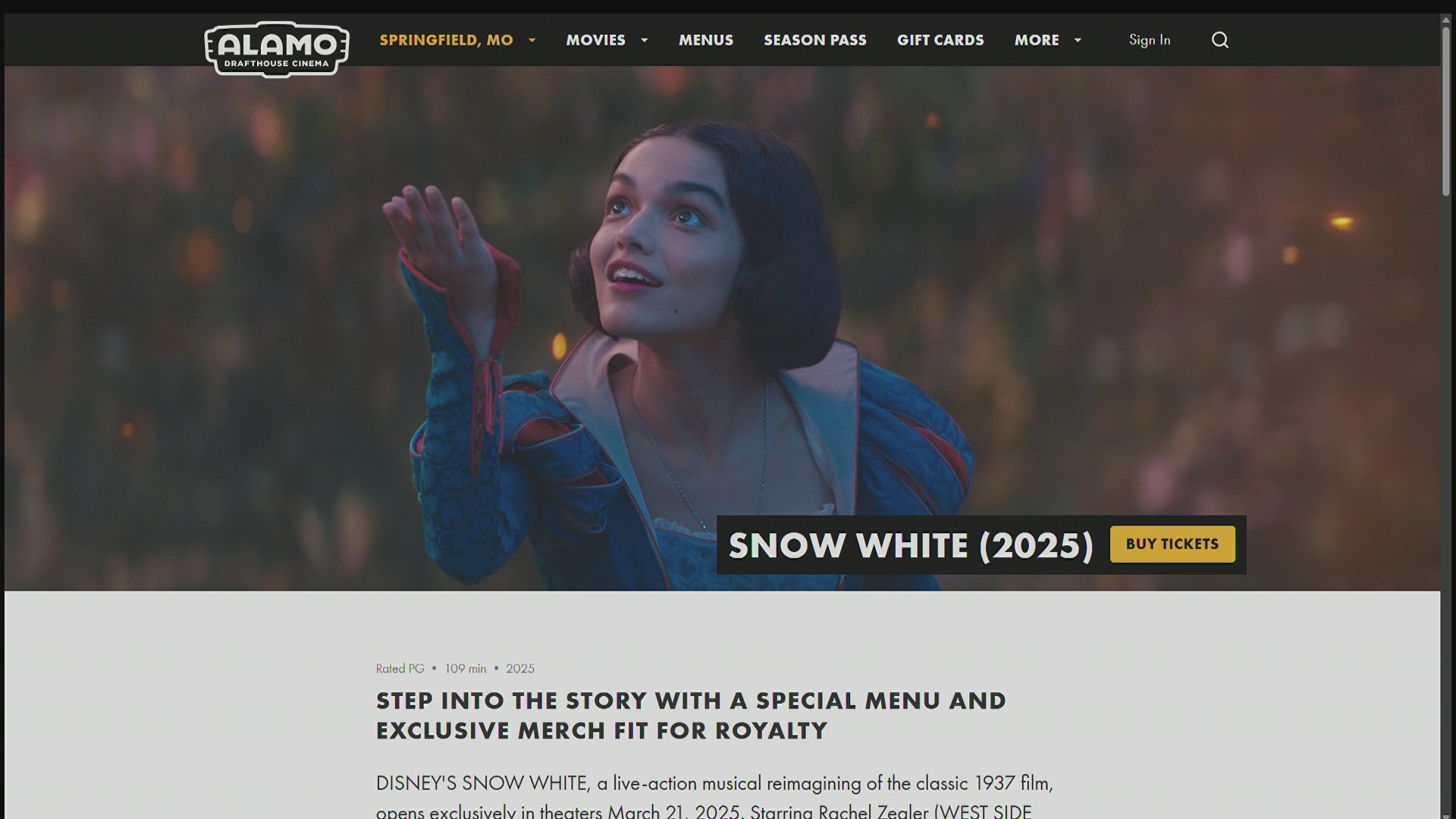 Sponsored Content: Disney’s First Princess Returns to Alamo Drafthouse ...