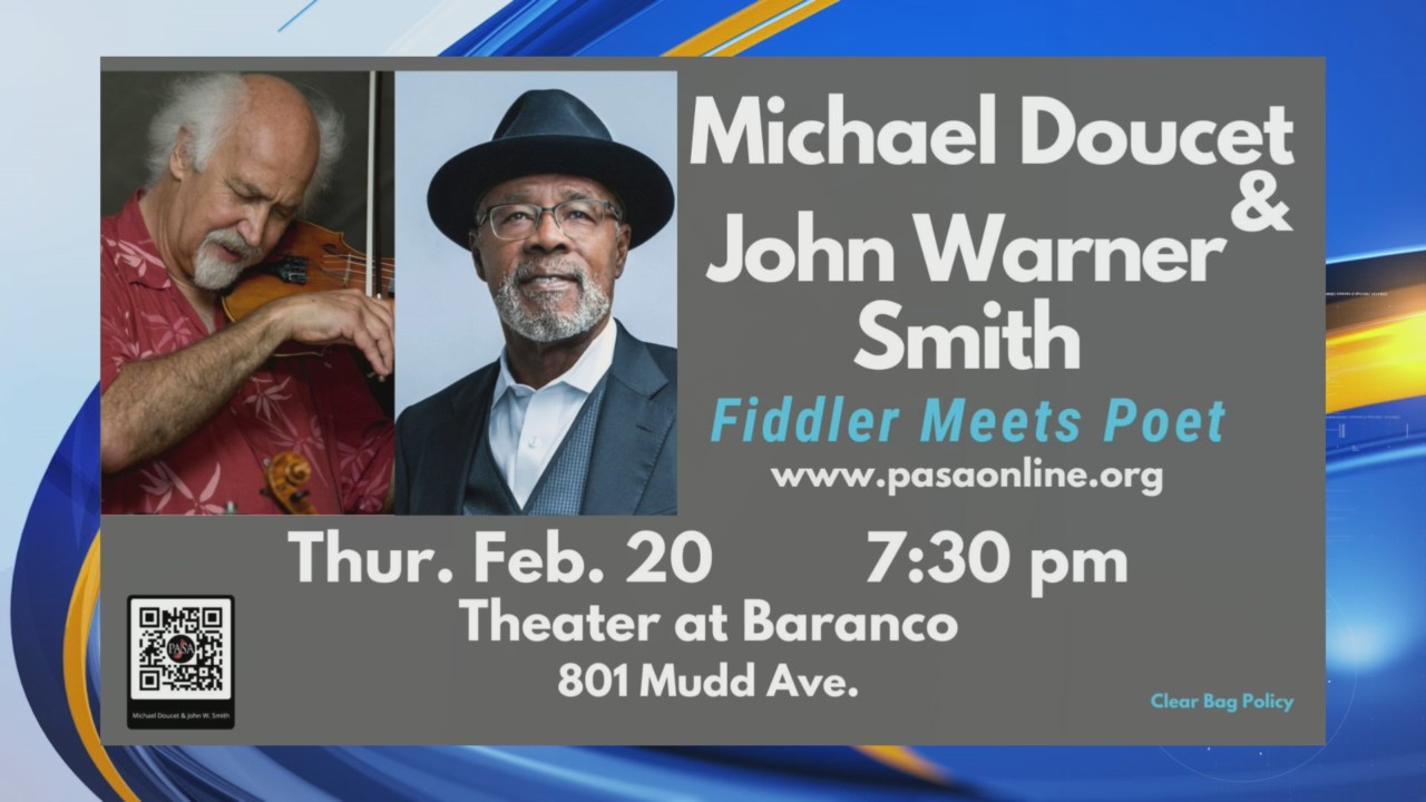 Michael Doucet & John Warner Smith “Fiddler Meets Poet” coming to ...
