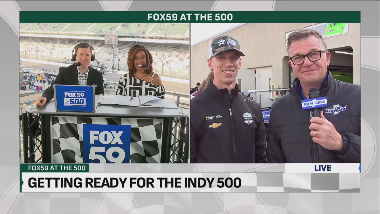 FOX59 at the 500: Sting Ray Robb interview, as well as Brian and Jim on ...