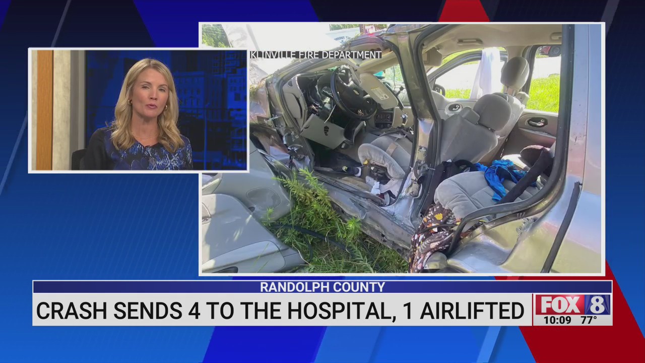 Randolph County crash sends 4 to hospital – FOX8 WGHP