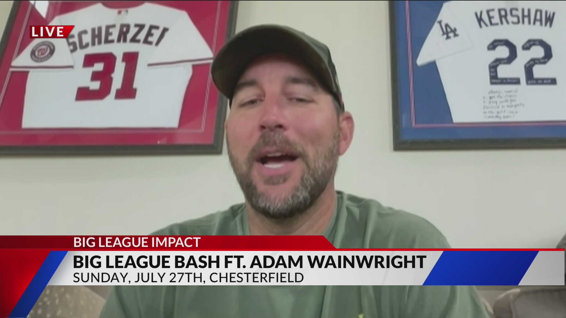 Adam Wainwright set to host ‘Big League Bash’ charity concert – FOX 2