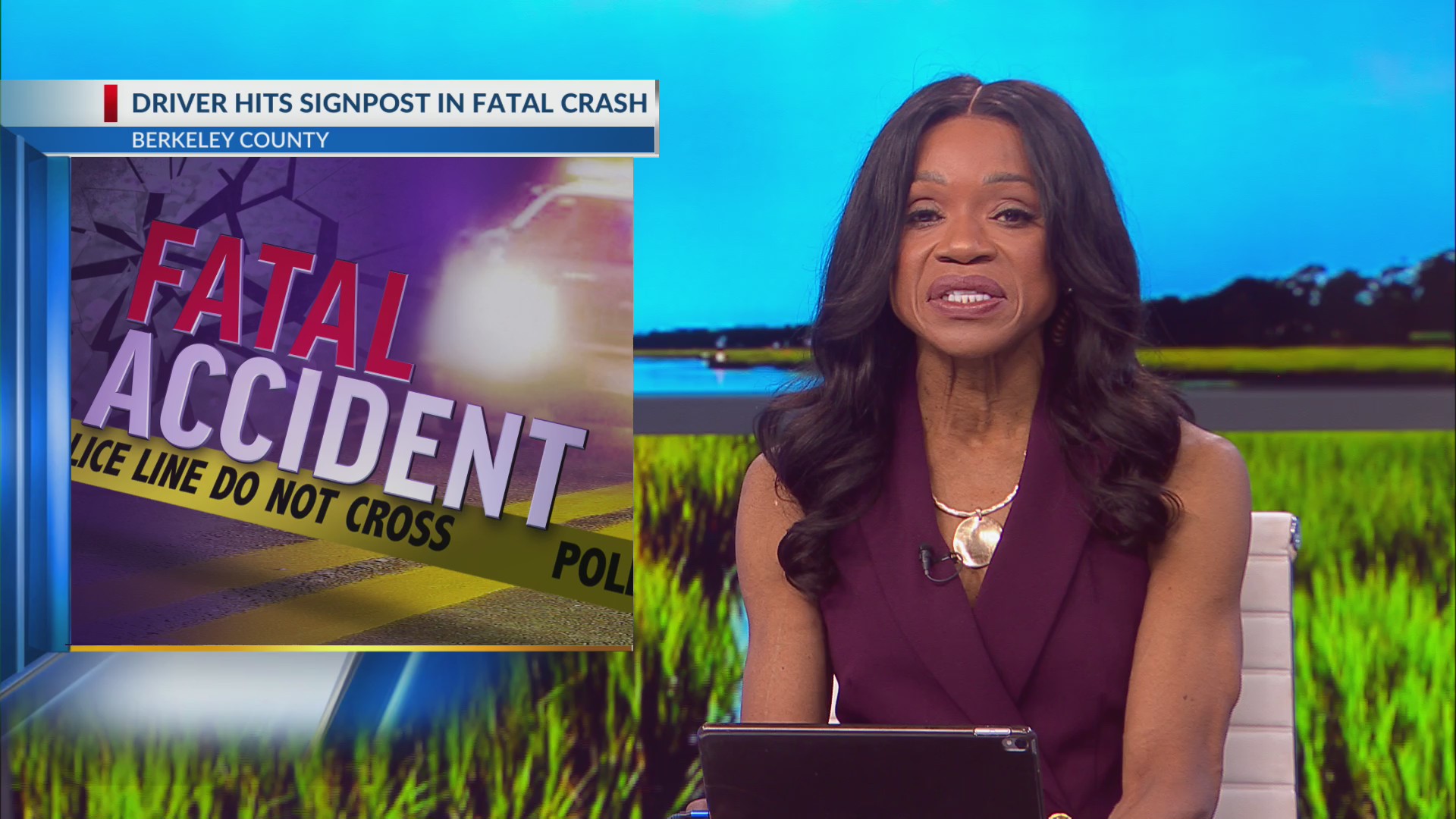 Driver strikes signpost, trees in fatal Berkeley County crash – WCBD News 2