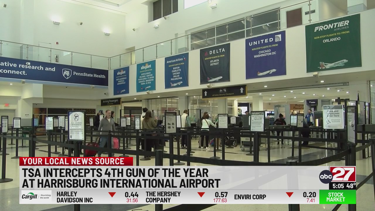 TSA intercepts loaded firearm at Harrisburg International Airport – ABC27