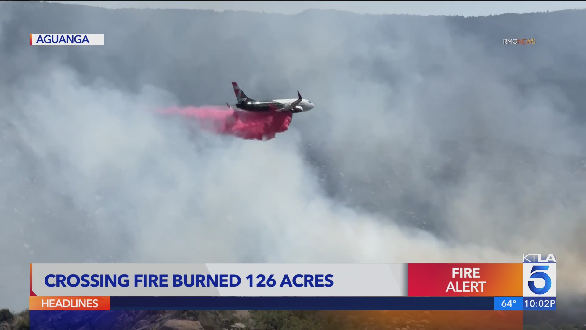 Crossing Fire burns 126 acres – KTLA
