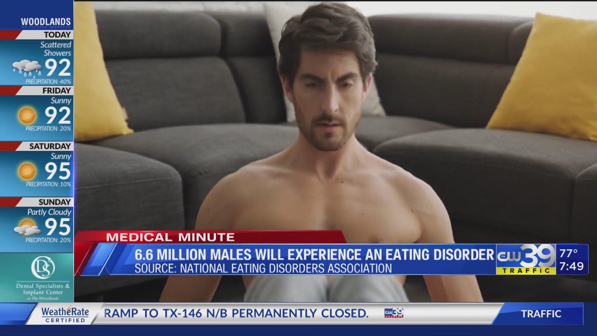 One in 3 men struggle with an eating disorder, Men’s Health Awareness Month – CW39 Houston