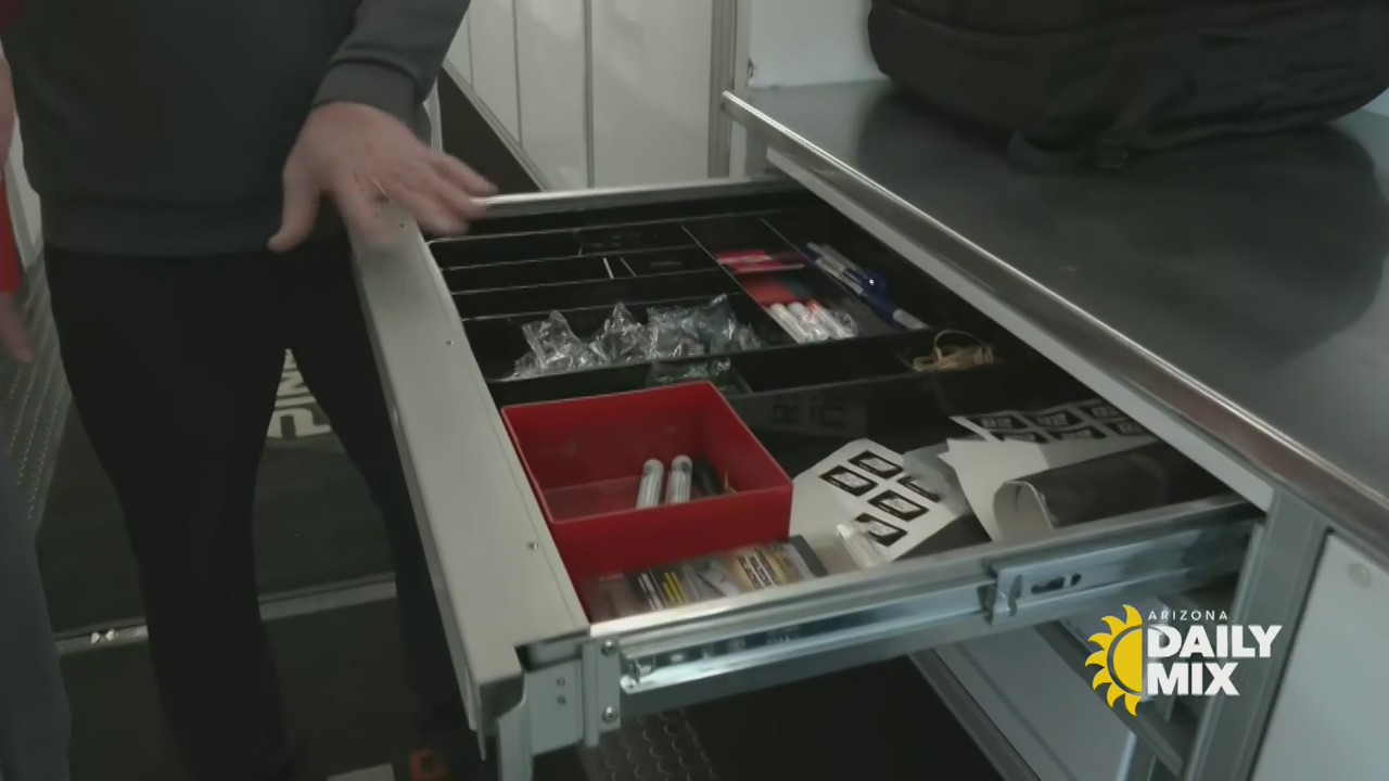 A look inside a NASCAR car hauler – CW7 Arizona