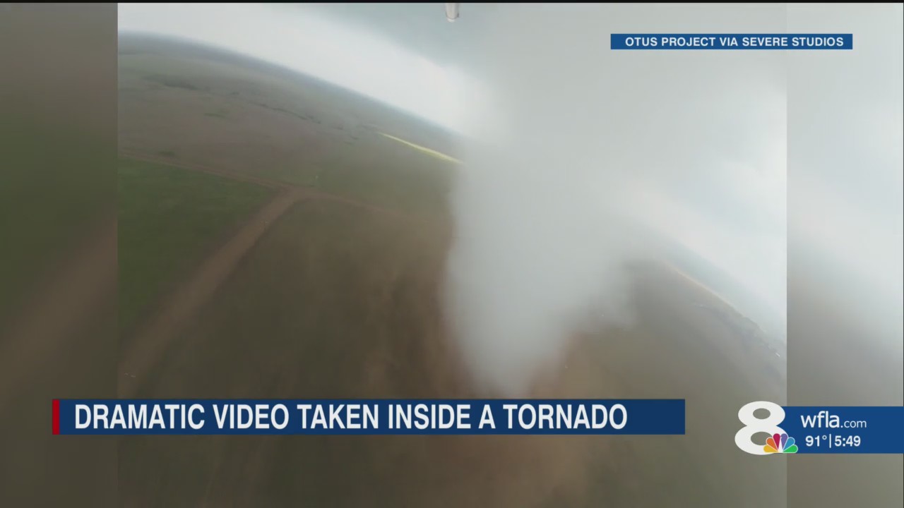 Epic video taken by drone inside tornado | Berardelli Bonus – WFLA