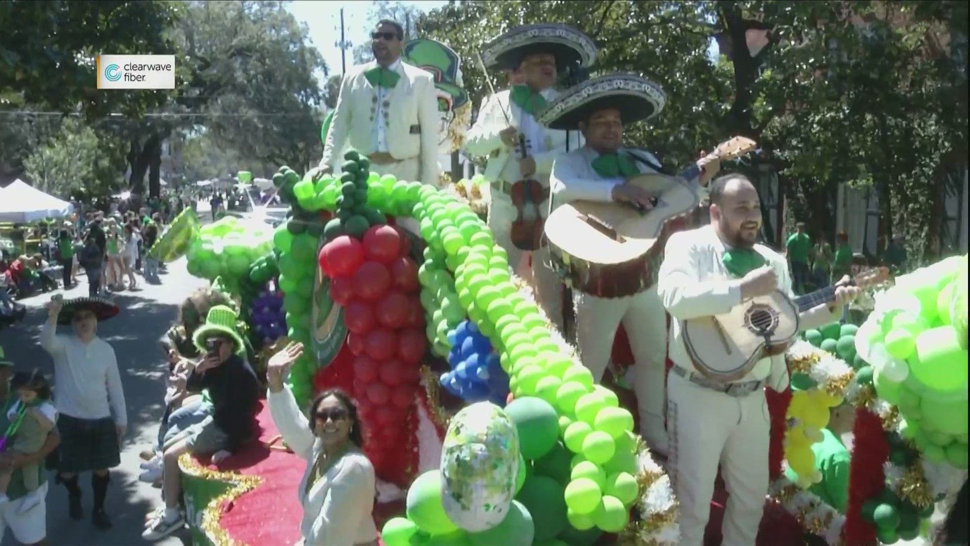 Jalapenos Mexican Grill float 2025 St. Patrick’s Day Parade – WSAV-TV