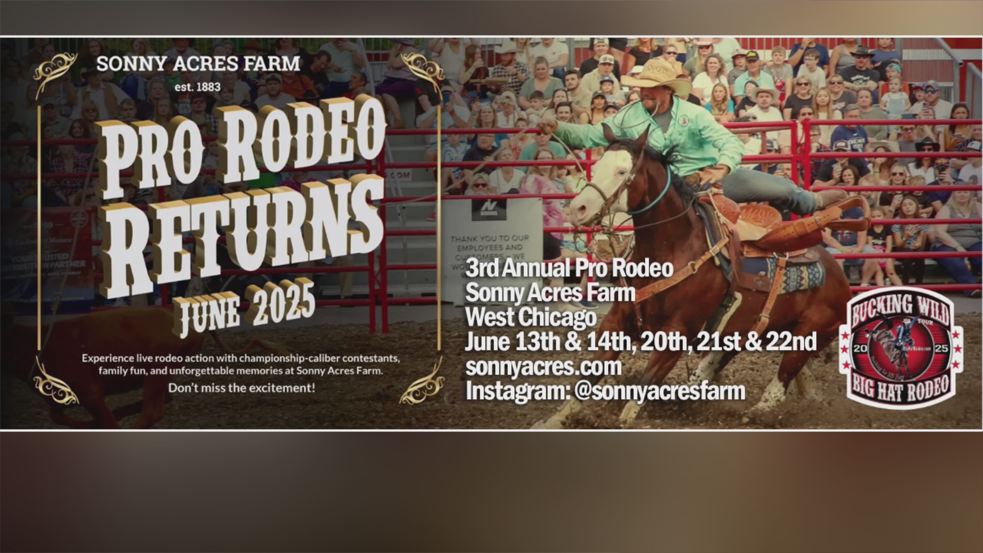 Sonny Acres Farm presents the 3rd annual Pro Rodeo! (Part 2) – WGN-TV