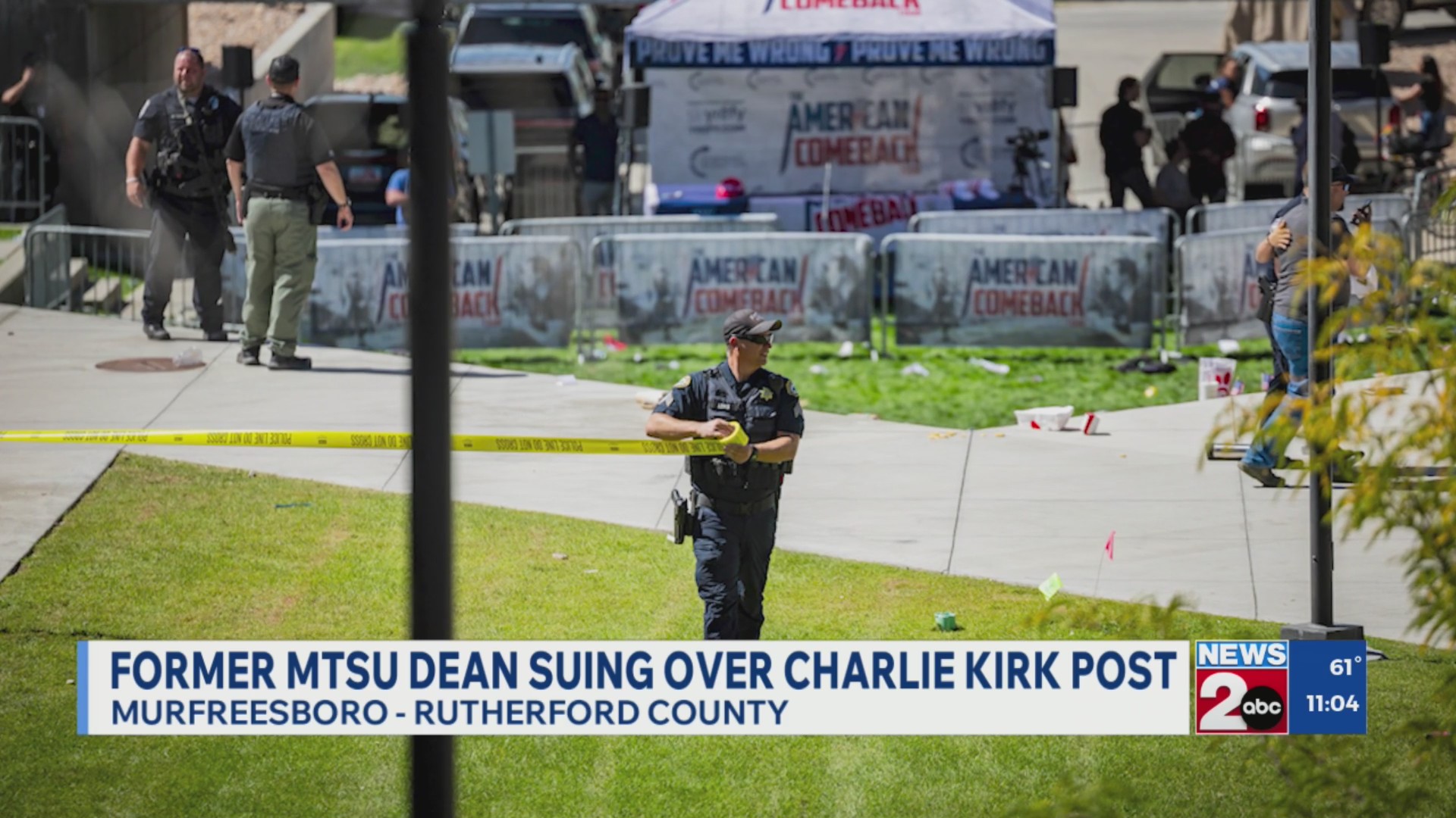 Former MTSU dean sues after being fired over Charlie Kirk posts – WKRN ...