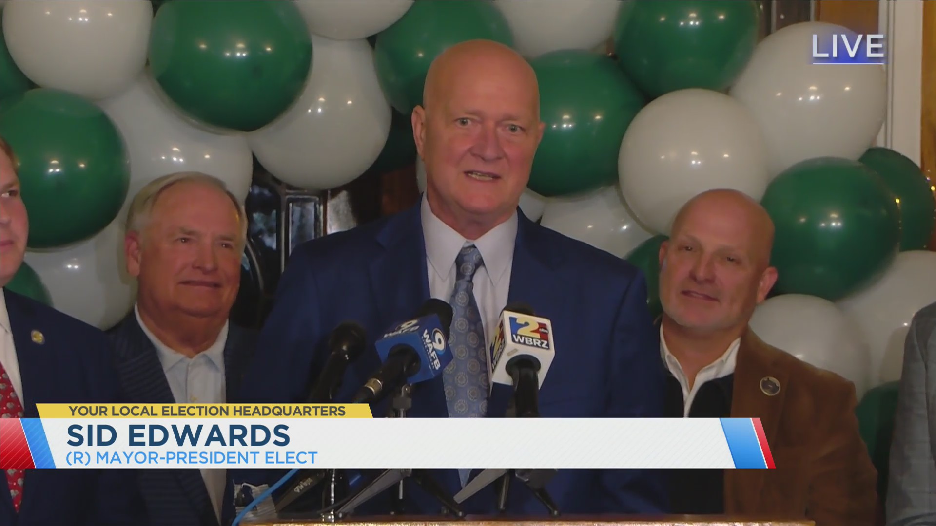 Coach Sid Edwards speaks after winning East Baton Rouge mayoral race ...