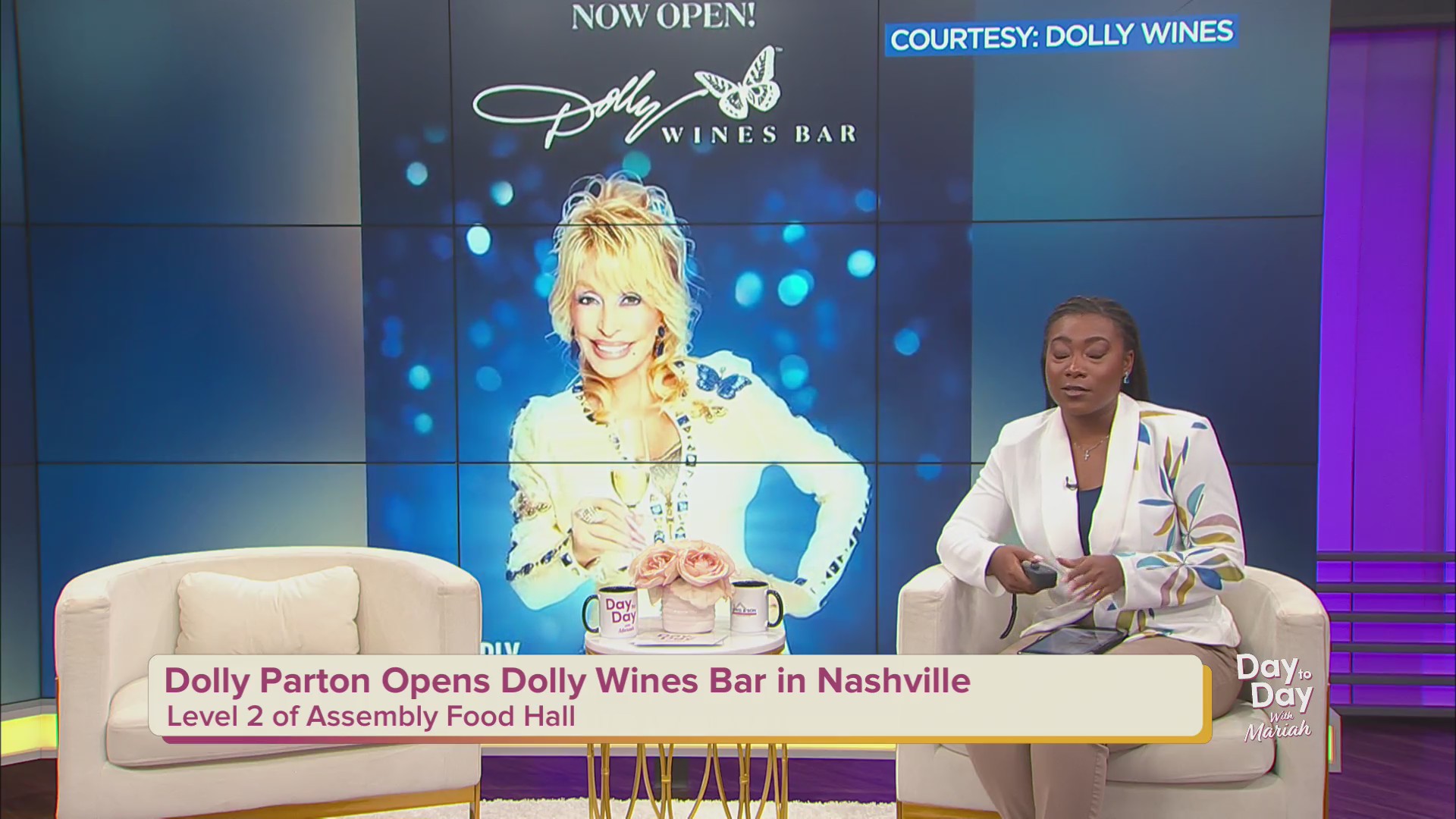 Dolly Parton Opens Dolly Wines Bar in Nashville | August 8, 2025 | Day ...