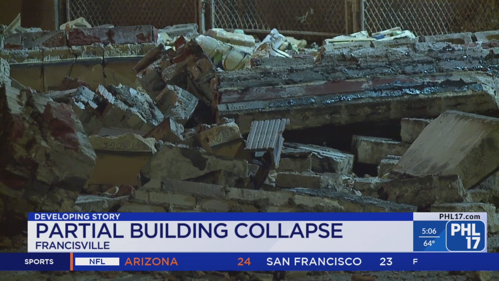 Partial building collapse in Francisville – PHL17.com