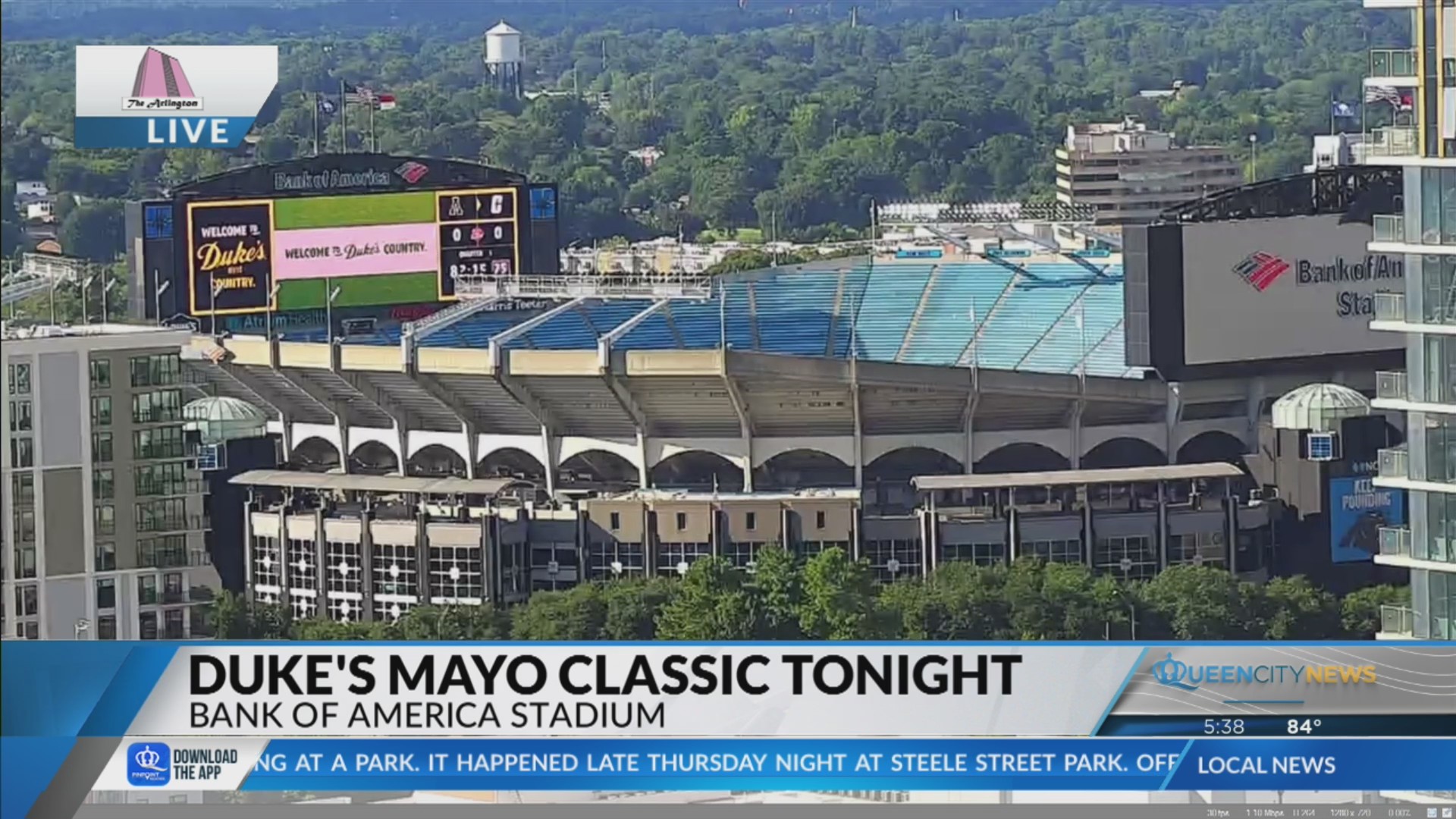 Duke’s Mayo Classic tonight at Bank of America Stadium – Queen City News